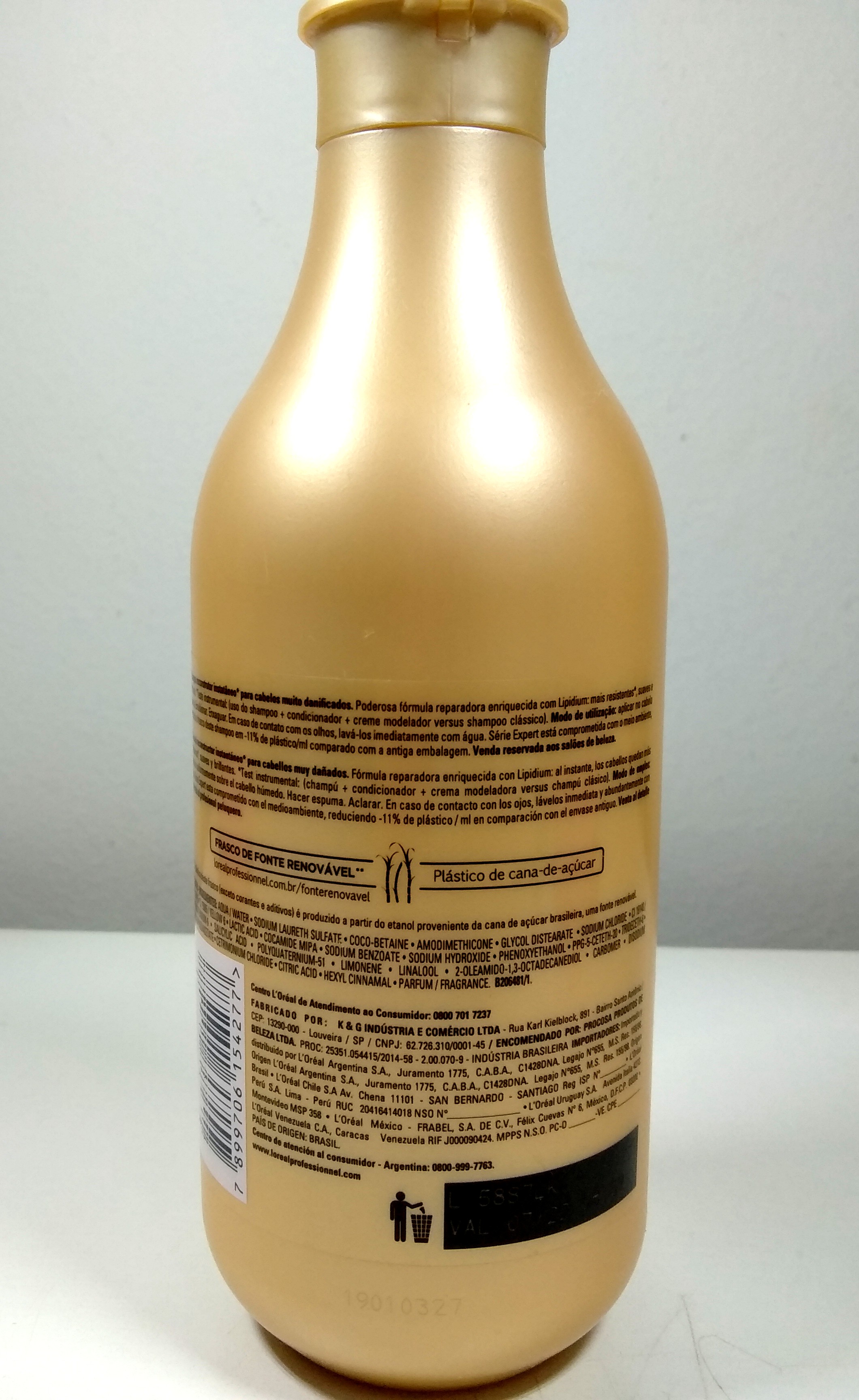 Shampoo L’Oréal Absolut Repair Cortex Lipidium – resenha – Bonequinha ...